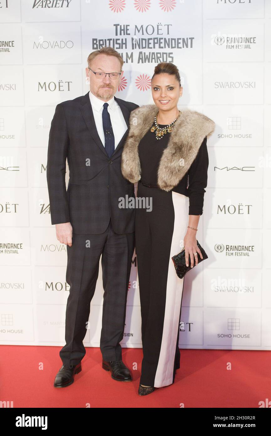 Jarred Harris and guest arrive at The Moet British Independent Film ...
