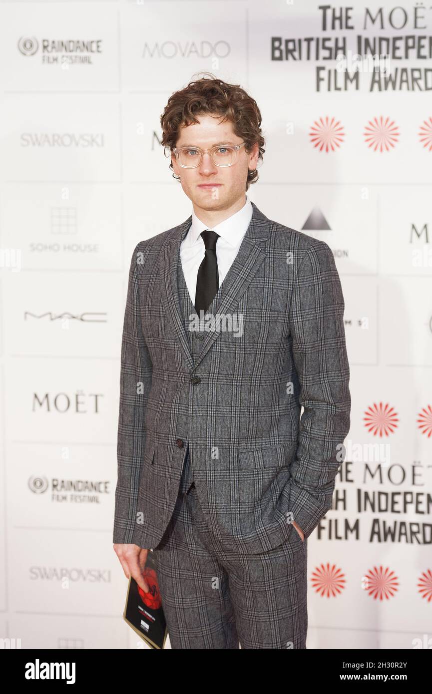 Kyle Soller arrives at The Moet British Independent Film Awards, at Old ...