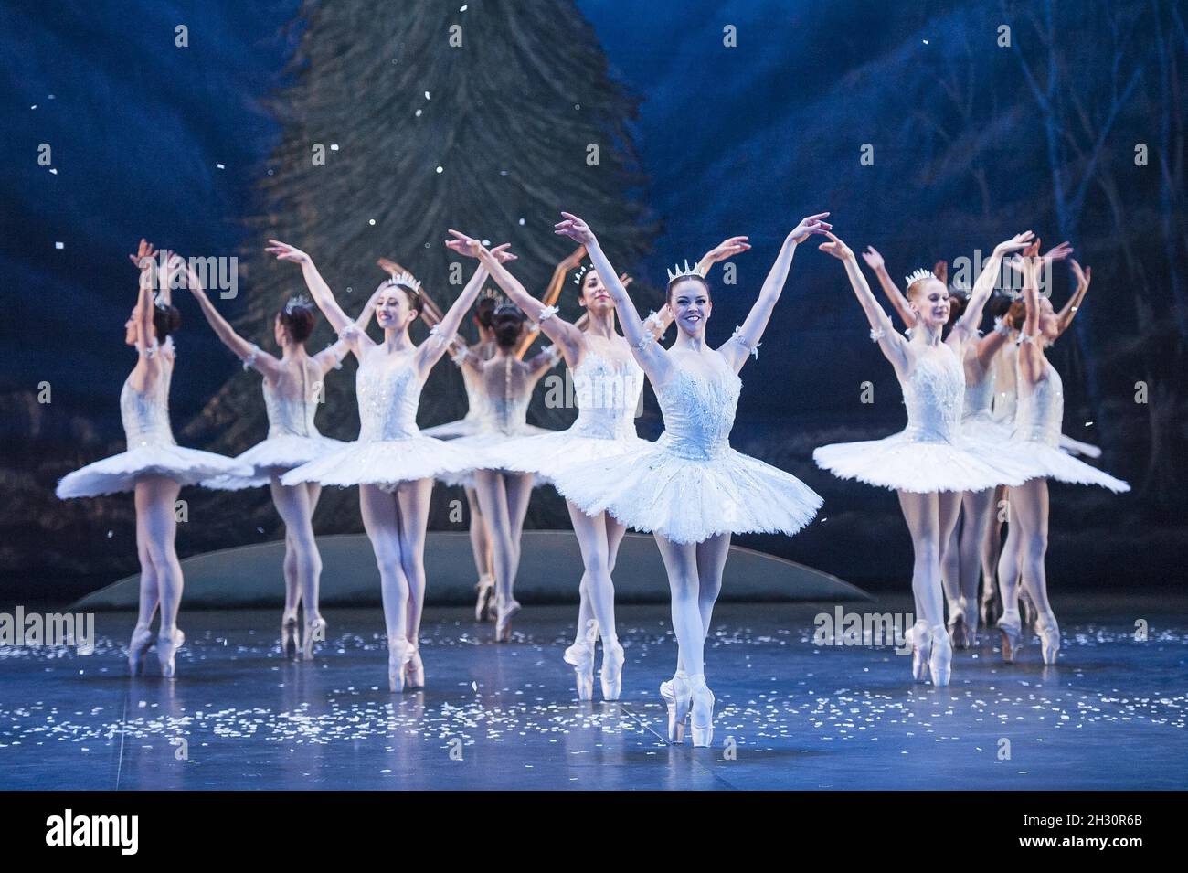 English National Ballet dancers perform in English National Ballet's ...