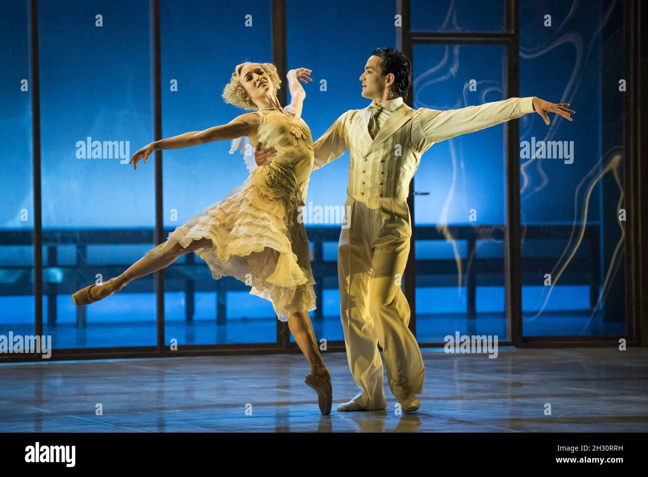 Northern Ballet dancers Dreda Blow and Javier Torres rehearse The Great ...