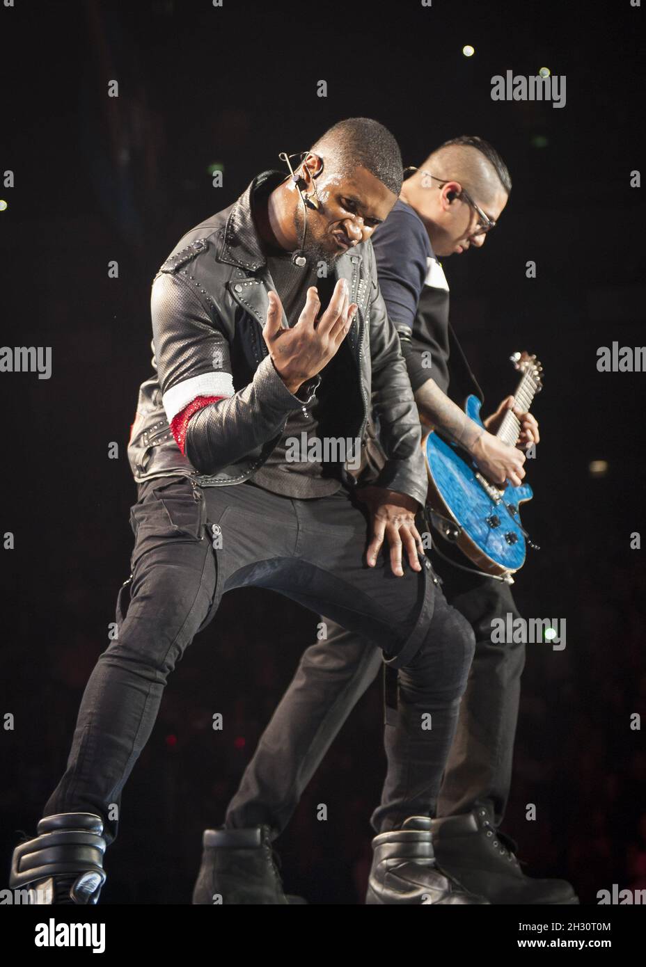 Usher performing live at the O2 Arena, in Greenwich, London Stock Photo ...