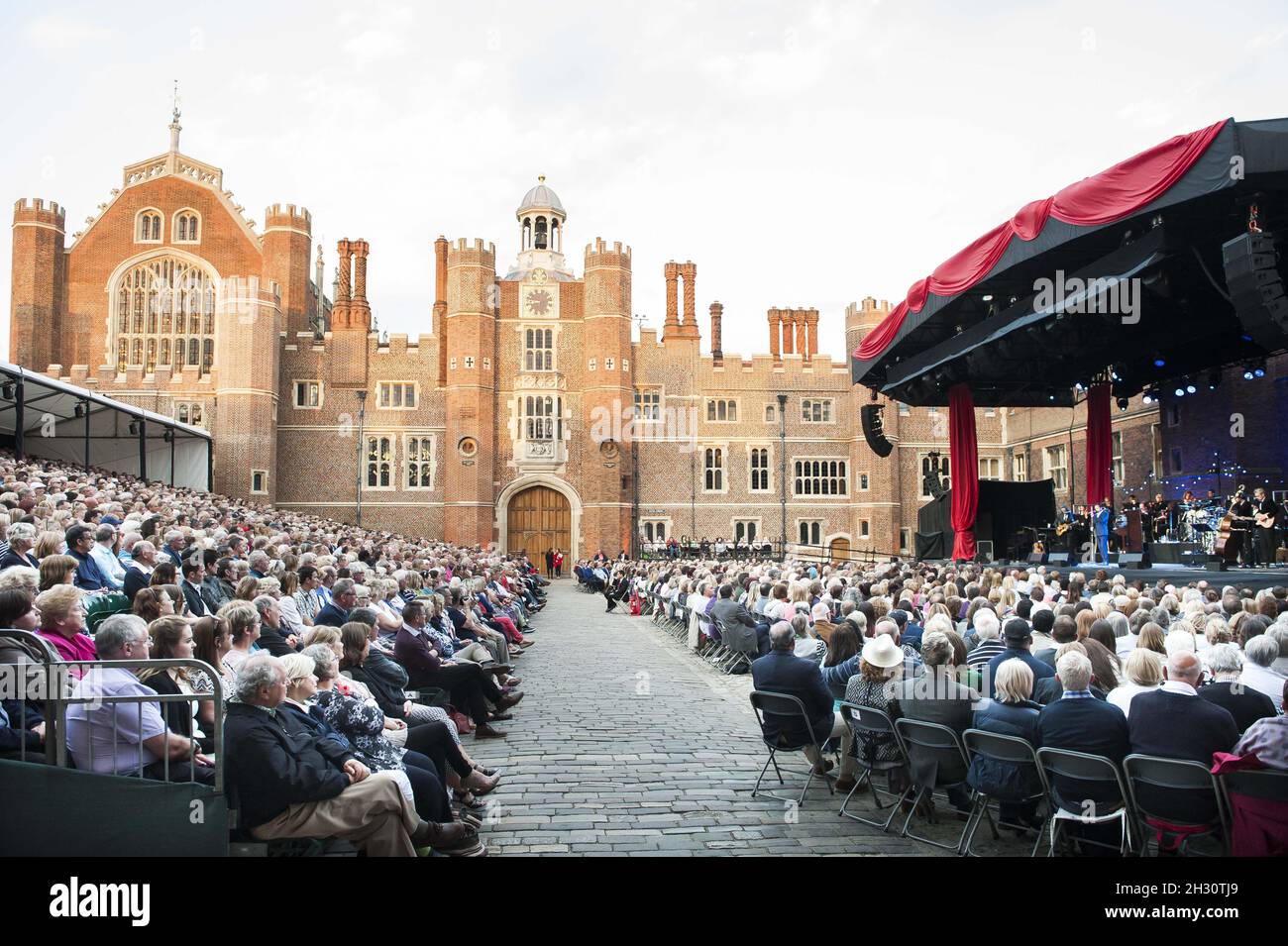 Alfie Boe performing live as part of the Hampton Court Palace Festival ...