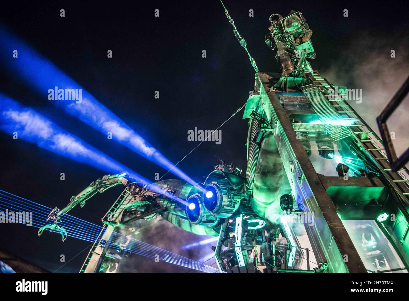 General view of the Arcadia spider at Glastonbury 2015, Worthy Farm ...