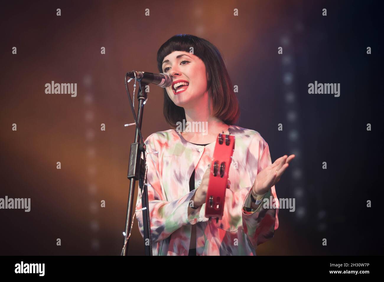 Rebecca Wilson of Ekkah performs live on stage on day 2 of Camp ...
