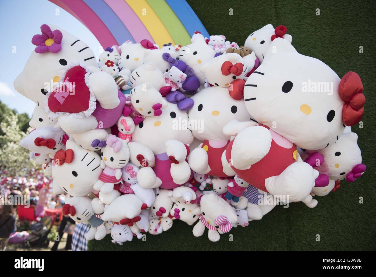 General view of the Hello Kitty arena on day 2 of Camp Bestival 2015 ...