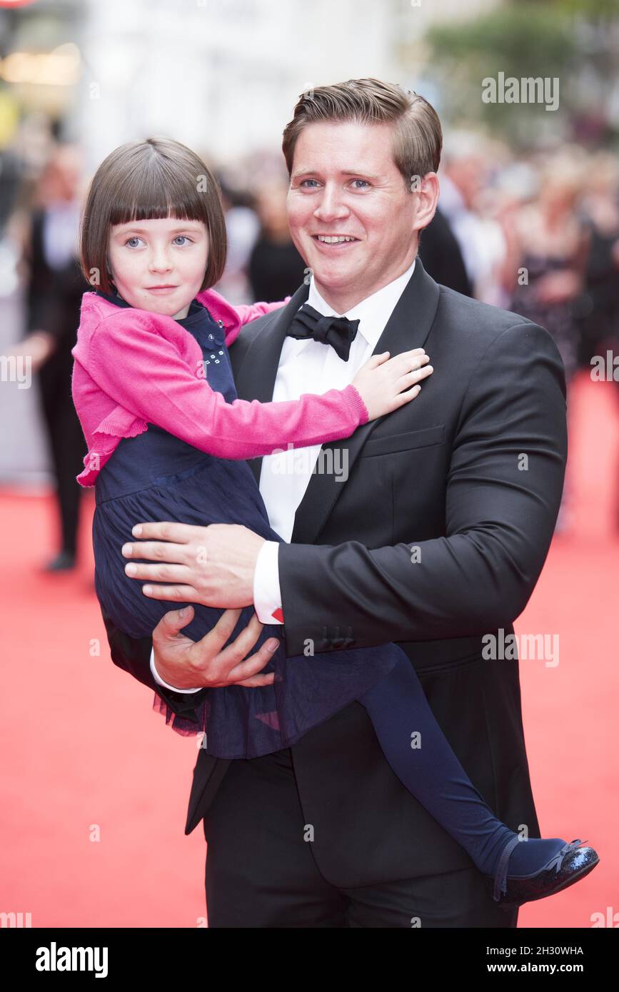 Allan Leech and Fifi Hart arrive at the BAFTA Downton Abbey Celebration ...