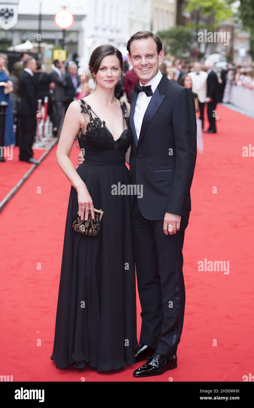 Harry Hadden-Patton and Rebecca Night arrive at the BAFTA Downton Abbey ...