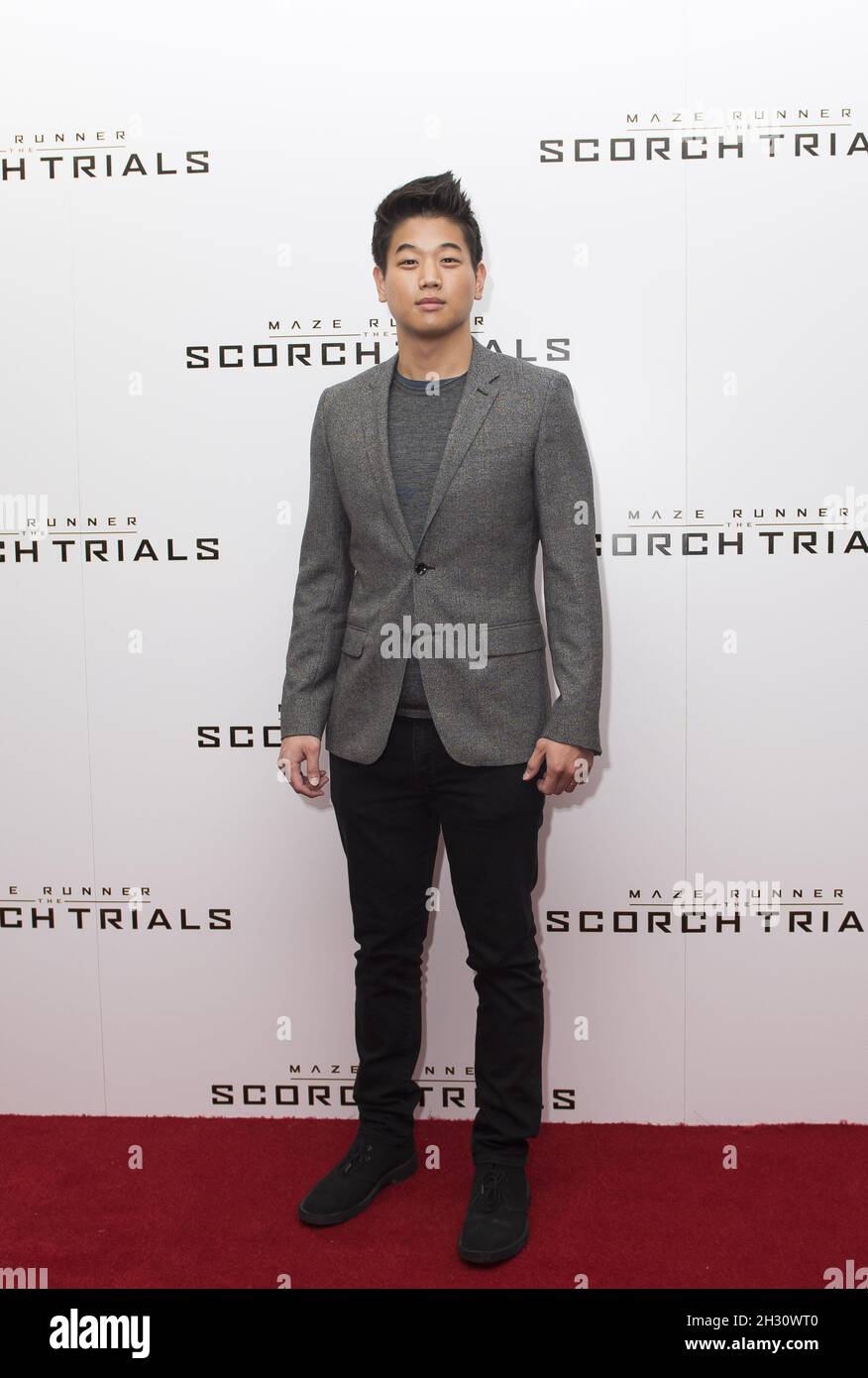 Ki Hong Lee attends the Maze Runner: The Scorch Trials UK fan event at ...