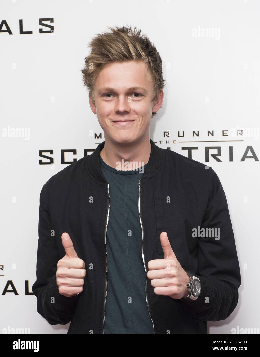 Casper Lee attends the Maze Runner: The Scorch Trials UK fan event at ...
