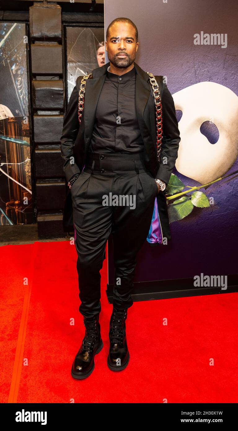 New York, NY - October 22, 2021: Derrick Davis attends The Phantom of ...