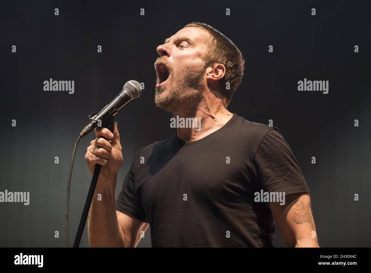 Jason Williamson of Sleaford MODs on day 3 of Bestival 2015 held at ...
