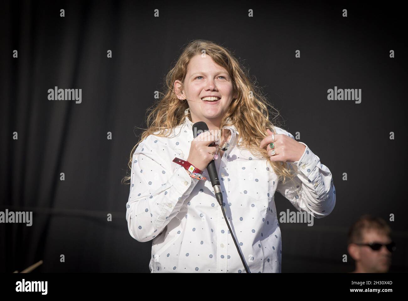 Kate Tempest performs live on stage on day 3 of Bestival 2015 held at ...