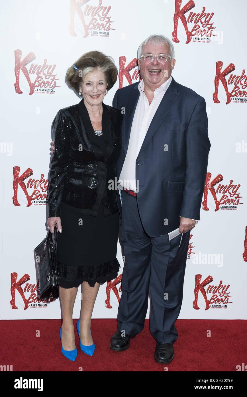 Christopher Biggins and guest attend the Kinky Boots premiere at the ...
