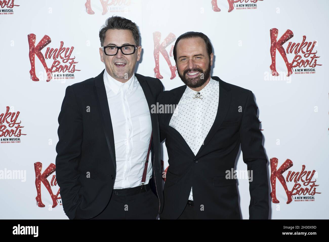 Stephen Webb and Chris Steed attend the Kinky Boots premiere at the ...