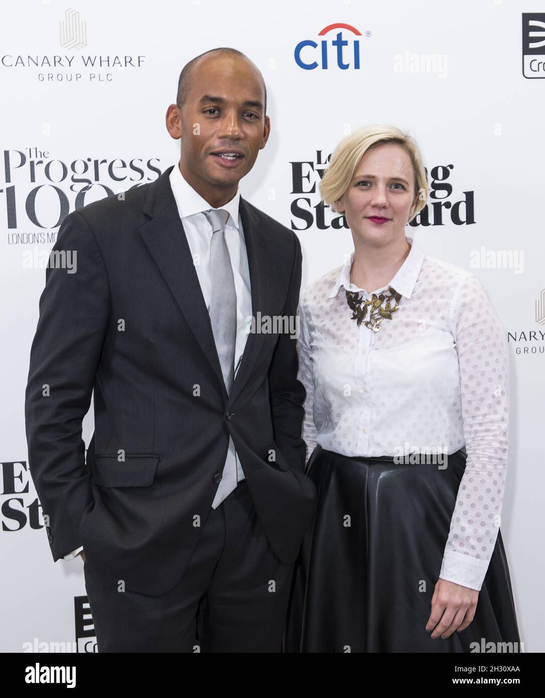 Chuka Umunna and partner attends the London Evening Standard's launch ...