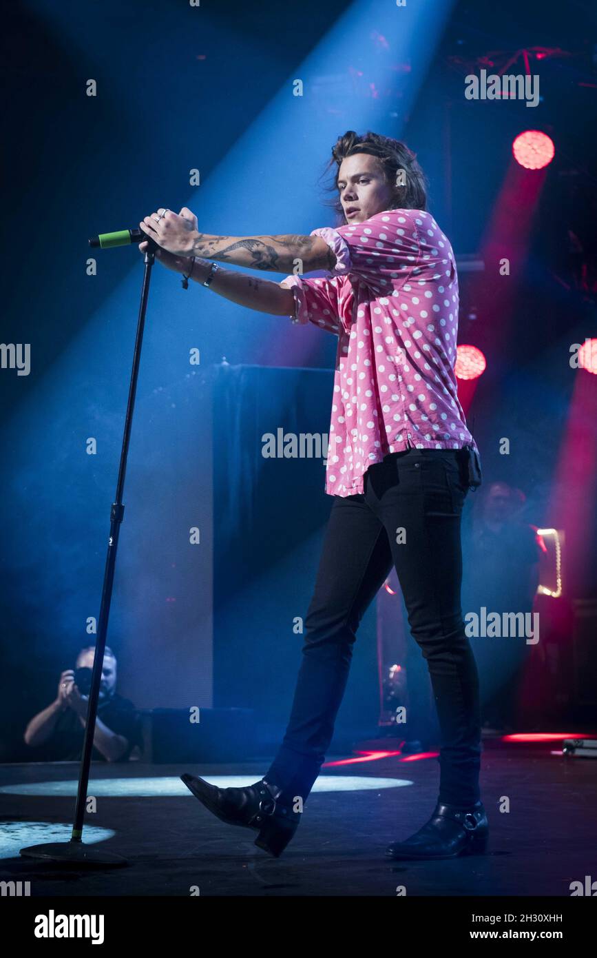 Harry Styles of One Direction performs live on stage as part of the ...