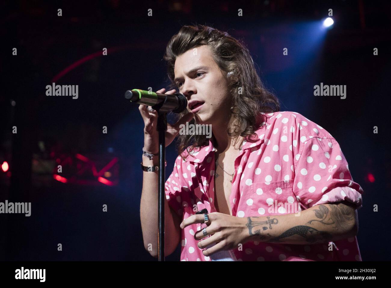 Harry Styles of One Direction performs live on stage as part of the ...