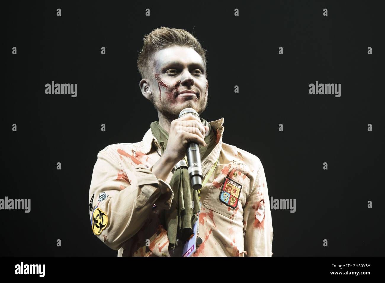 Will Manning on stage at the Kiss FM Haunted House Party, at the SSE ...