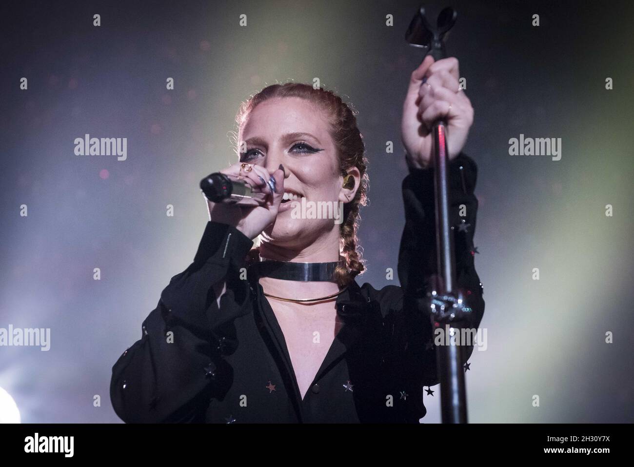 Jess Glynne performs live on stage at the Roundhouse in Camden, London ...