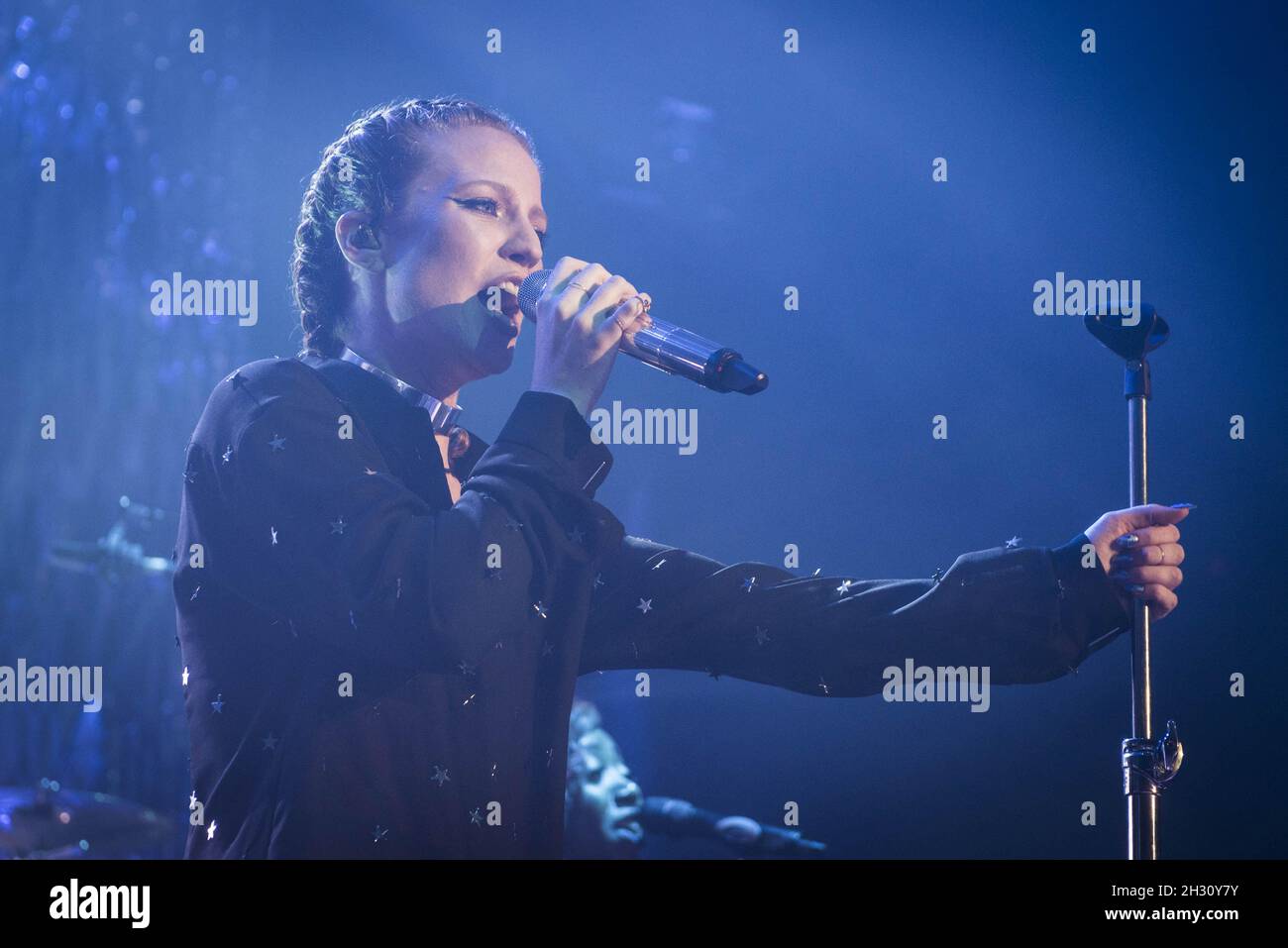 Jess Glynne performs live on stage at the Roundhouse in Camden, London ...