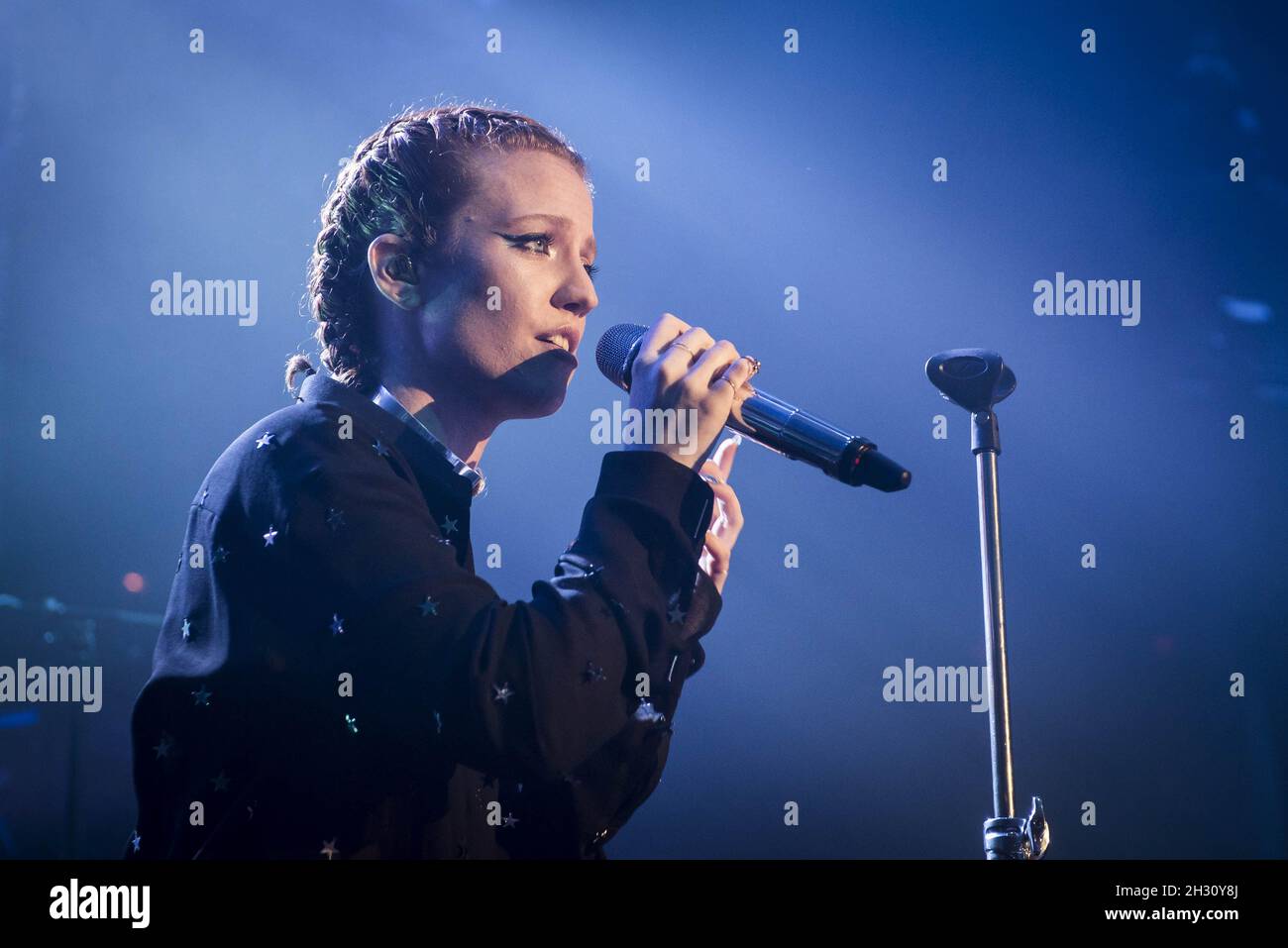 Jess Glynne performs live on stage at the Roundhouse in Camden, London ...