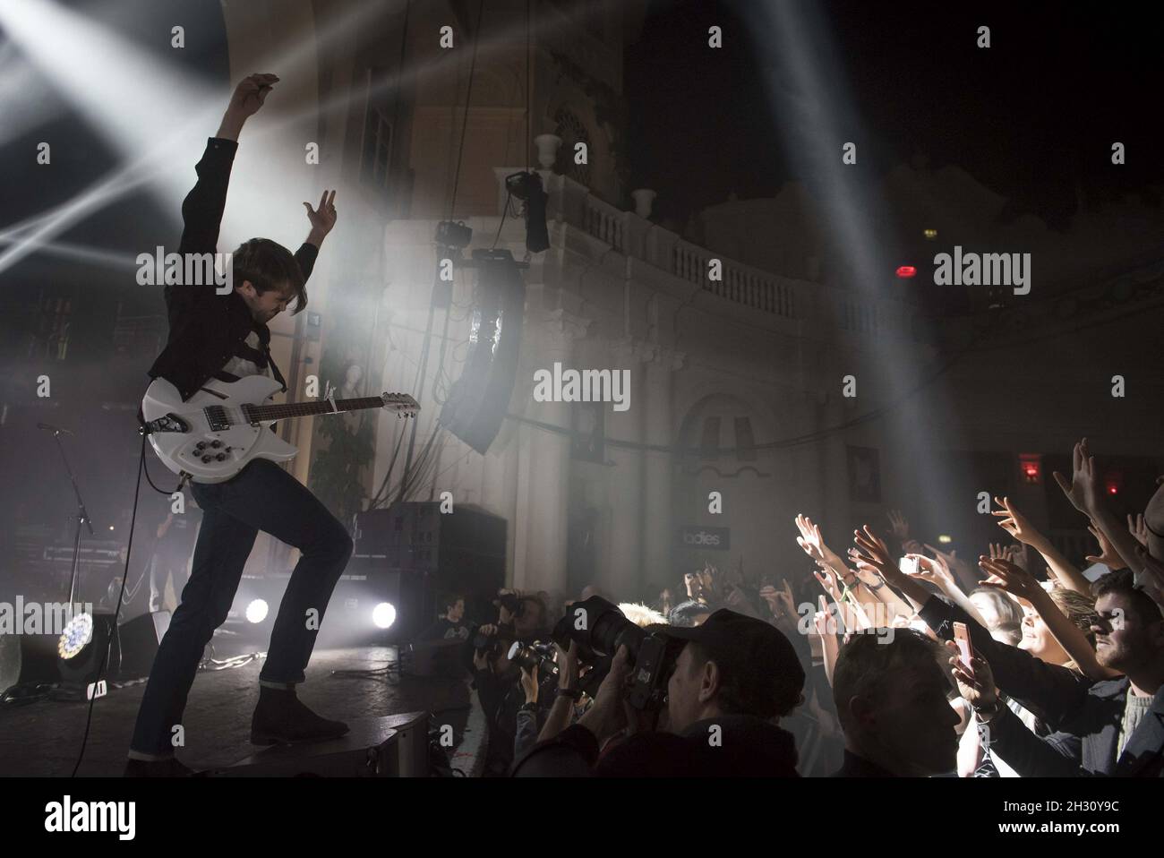 Justin Hayward-Young of The Vaccines performs live on stage at the O2 ...