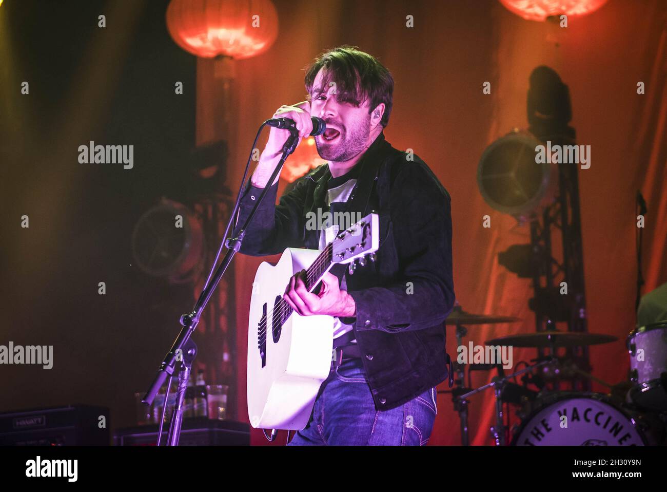 Justin Hayward-Young of The Vaccines performs live on stage at the O2 ...