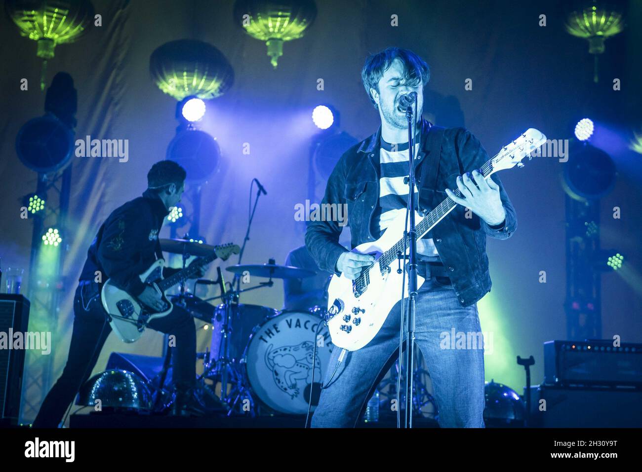 Justin Hayward-Young of The Vaccines performs live on stage at the O2 ...
