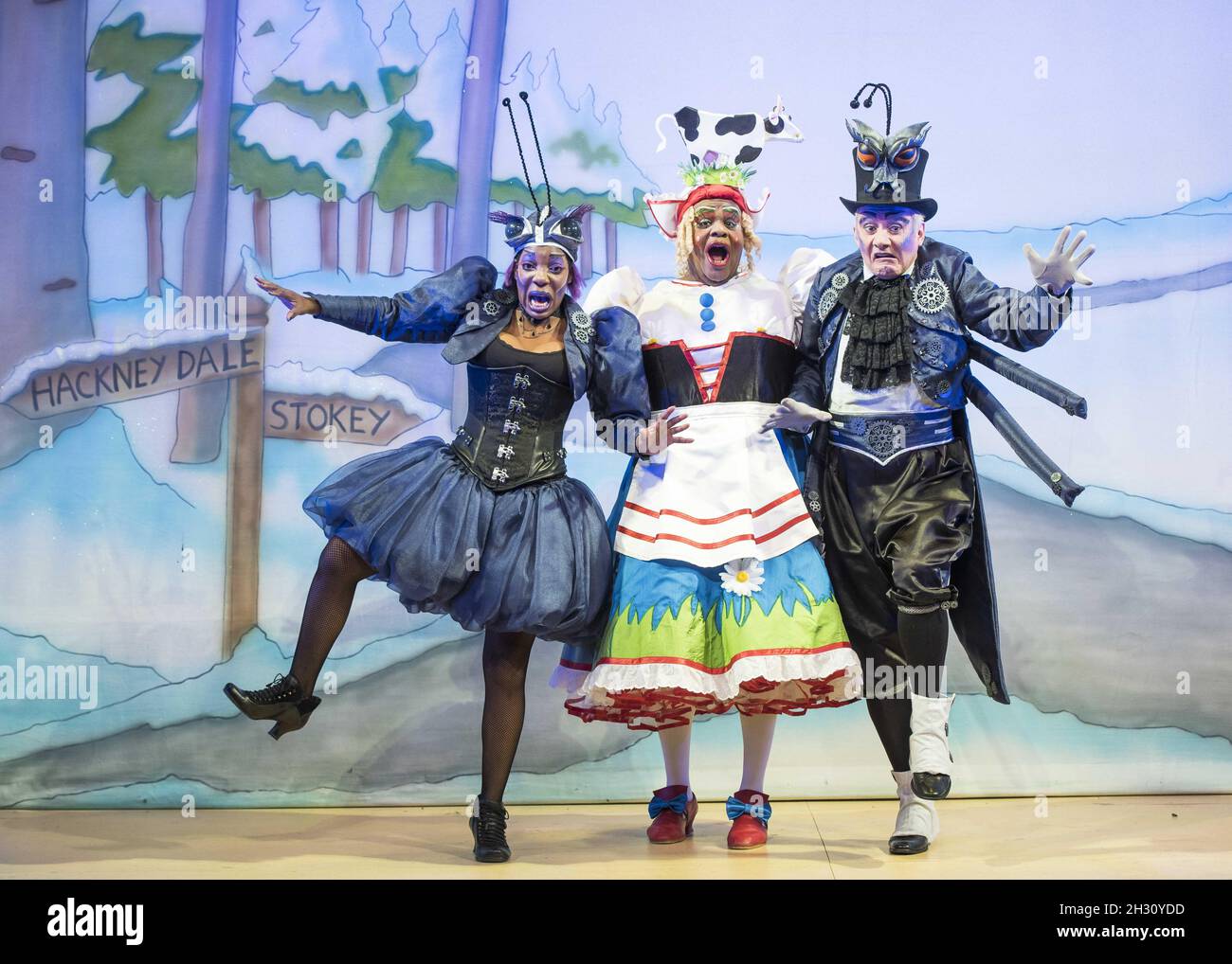 Jocelyn Jee Esien (Stomach Bug) Clive Rowe (Dame Daisy Trott) and Tony ...