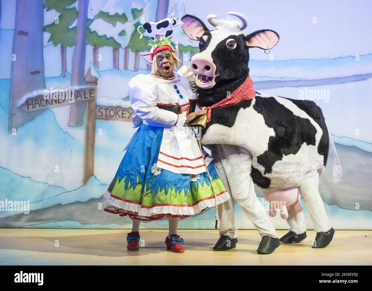 Pantomime dame on stage hi-res stock photography and images - Alamy