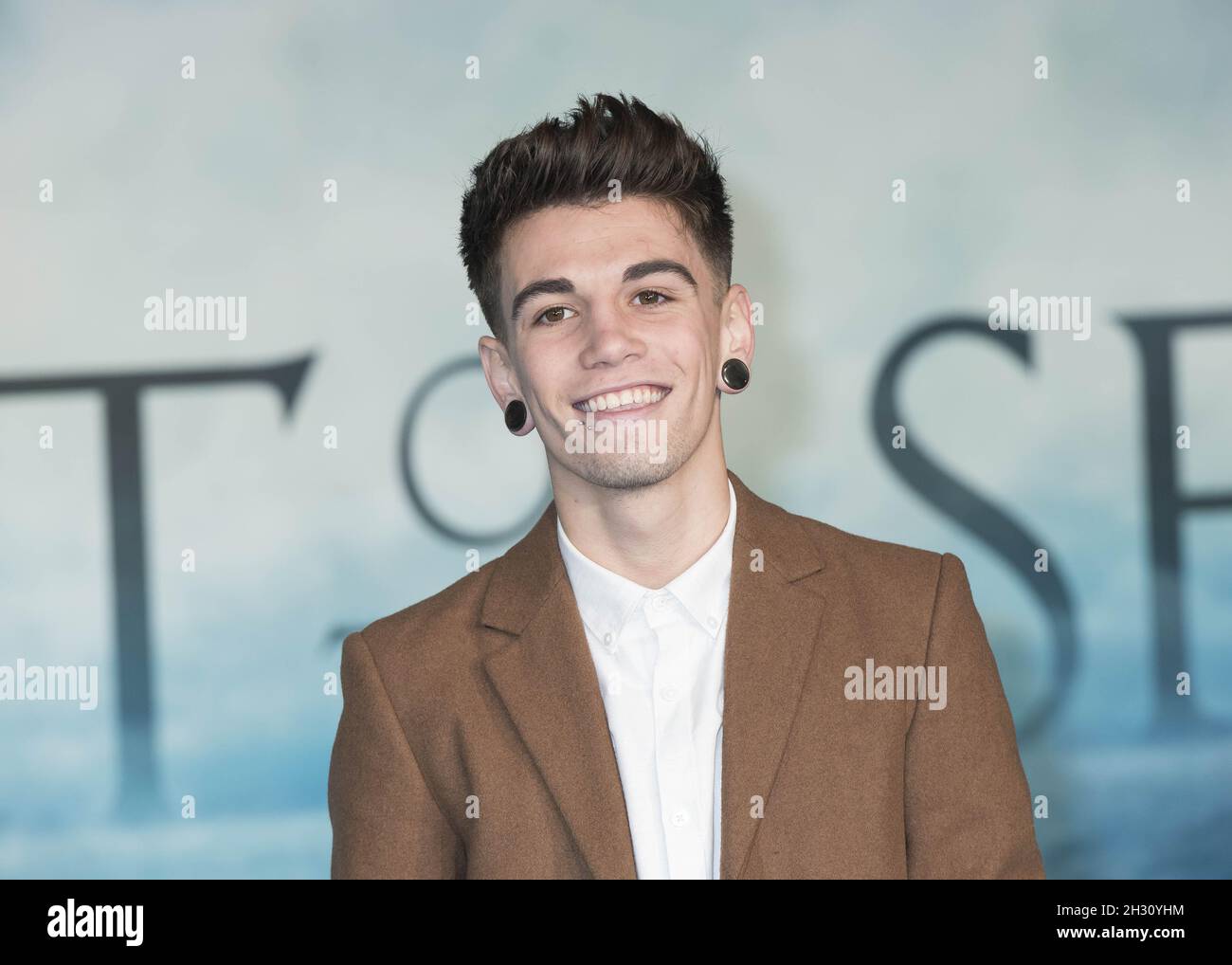 Jake Sims attends the European Premiere of In The Heart of The Sea at ...