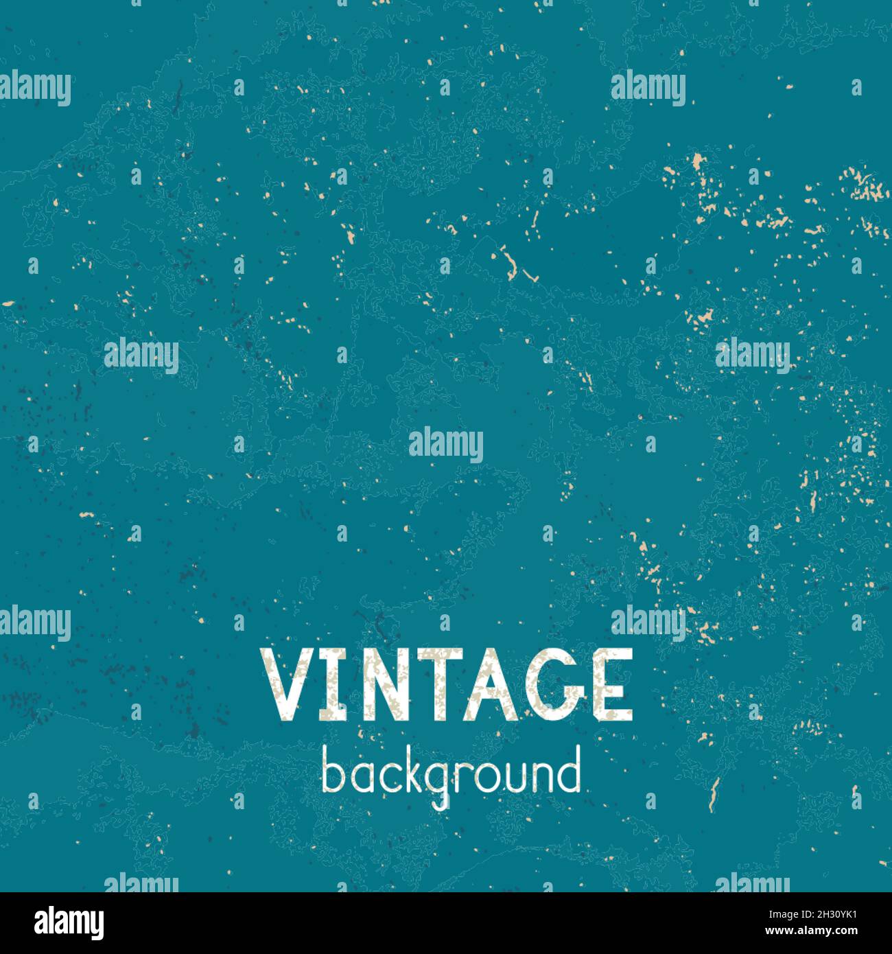 Vector vintage background. Grunge texture of old paper. Blue color ...