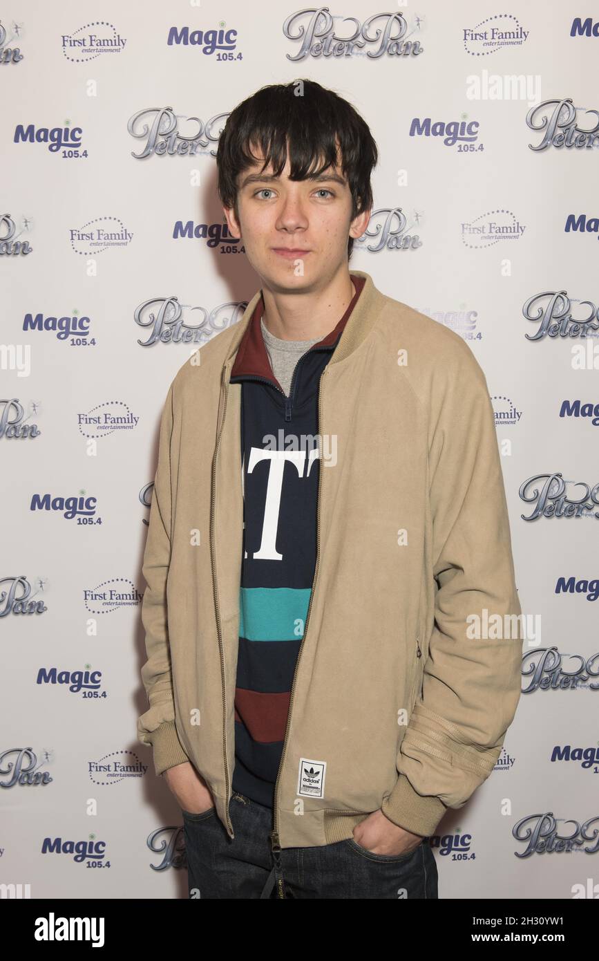 Asa Butterfield arrives at the Peter Pan press night at the New ...