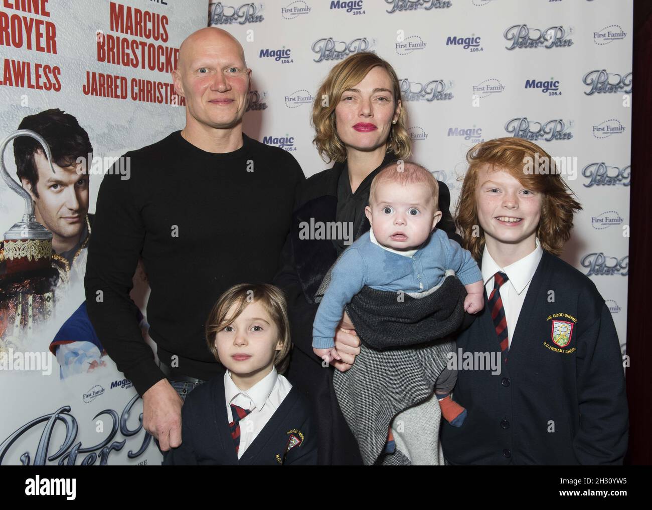 Camilla Rutherford and family arrive at the Peter Pan press night at ...