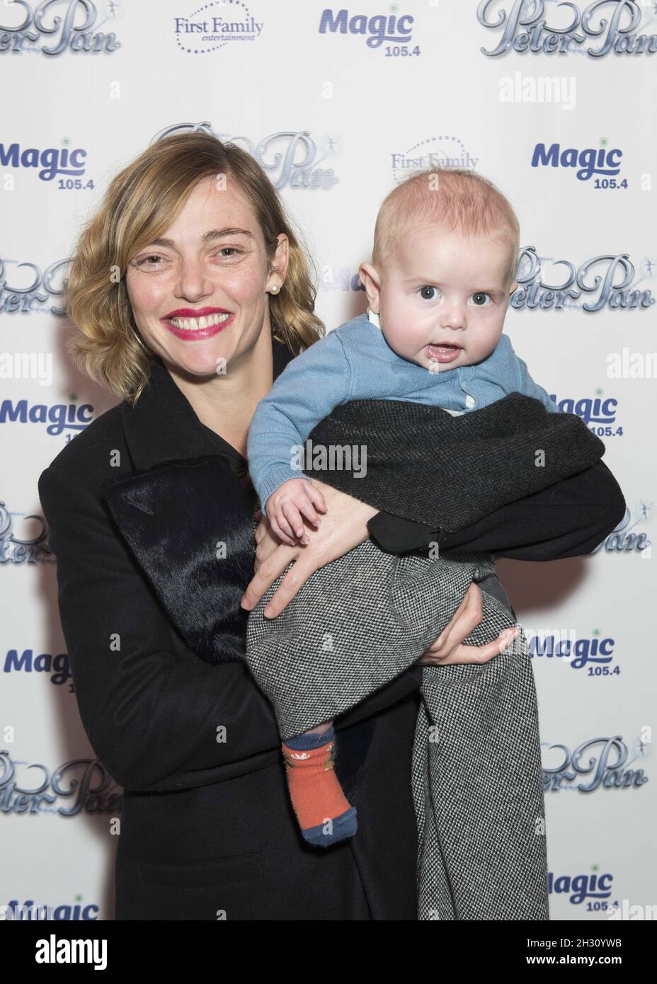 Camilla Rutherford and son arrives at the Peter Pan press night at the ...