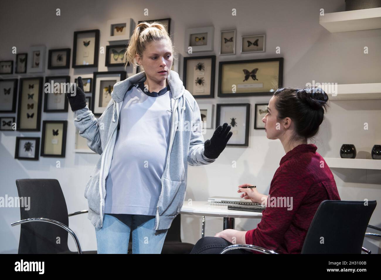 MyAnna Buring on stage during The Wasp photocall at Trafalgar Studios ...
