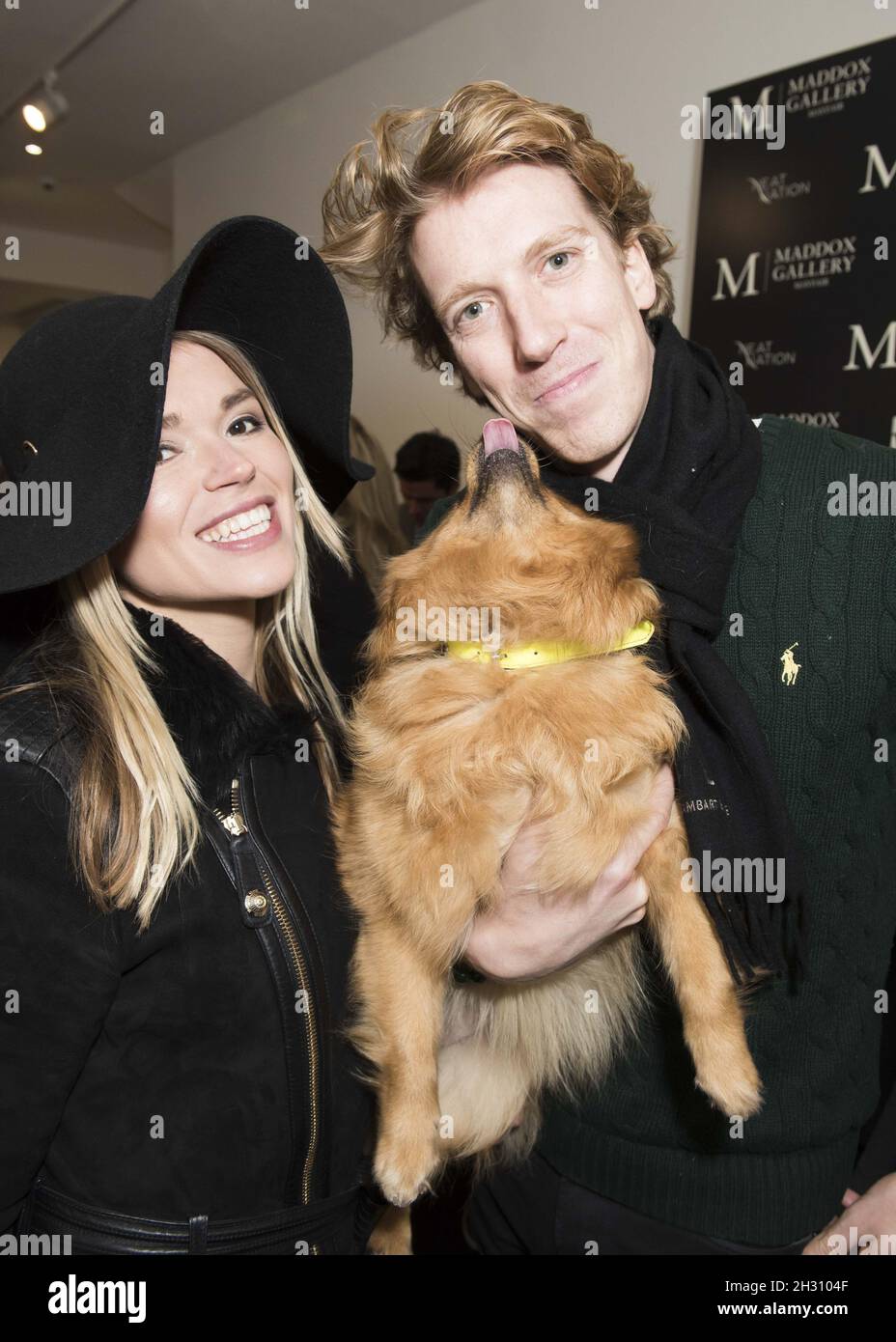 Guests with dog Brandy at the opening night of Tyler Shield's Decadence ...