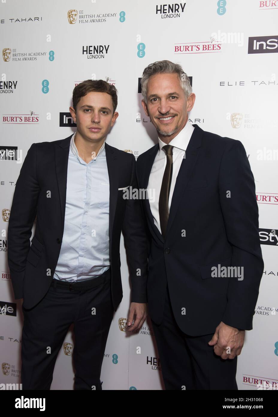 George and Gary Lineker attend the In Style EE Rising Star Party ahead ...