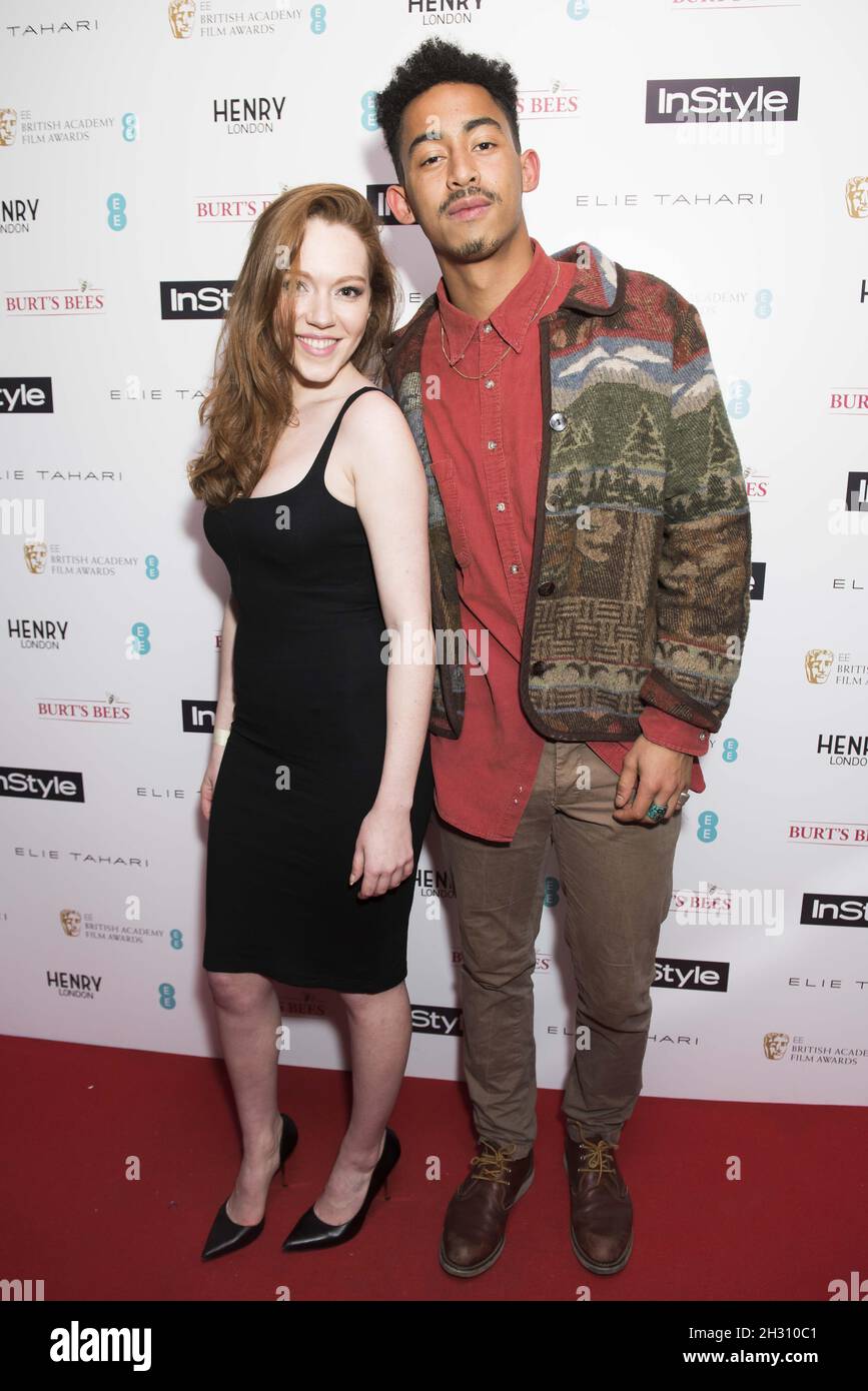 Jordan Stephens of Rizzle Kicks with Charlotte Spencer attending the ...