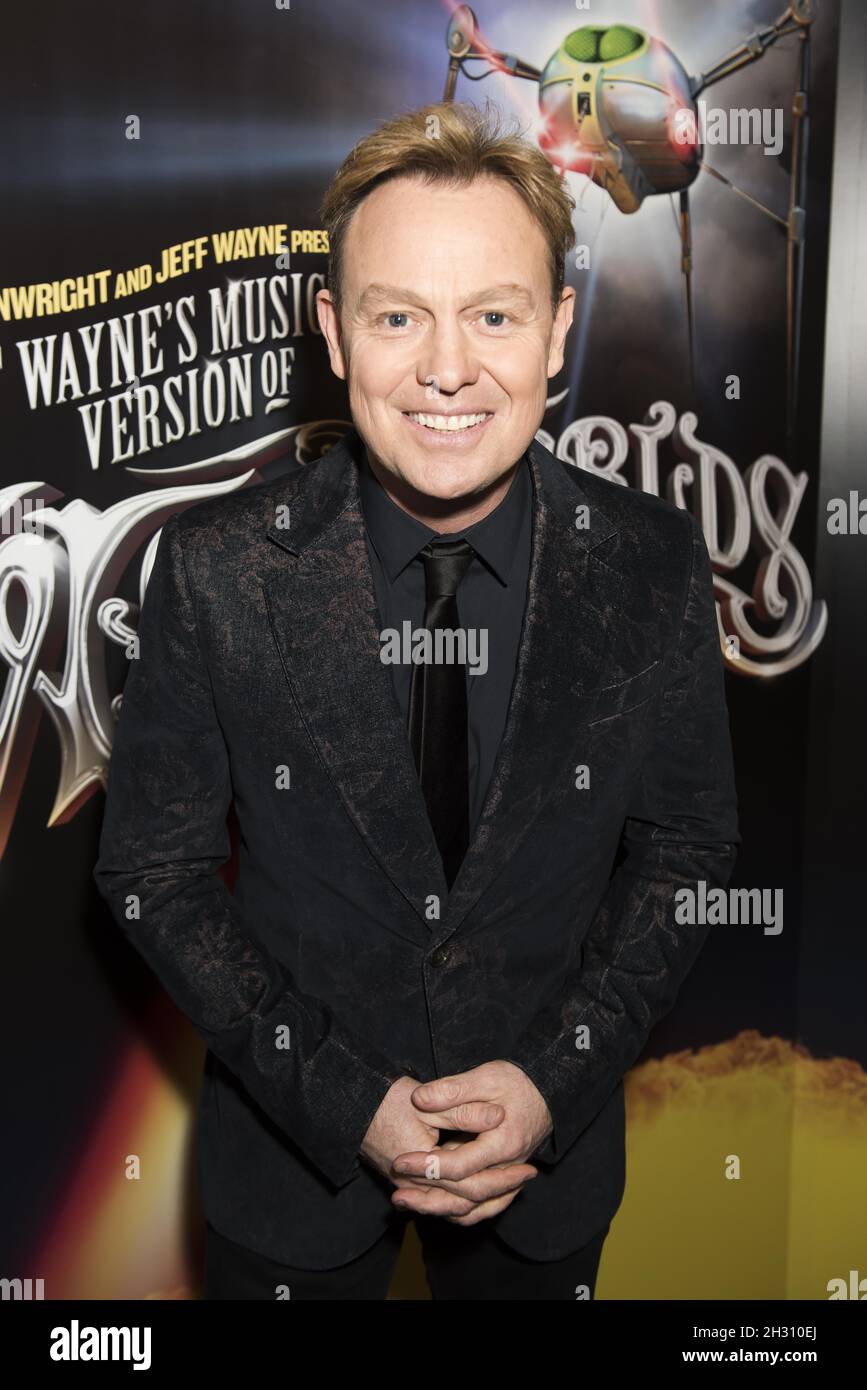 Jason Donovan arriving at the gala performance of Jeff Wayne's Musical ...