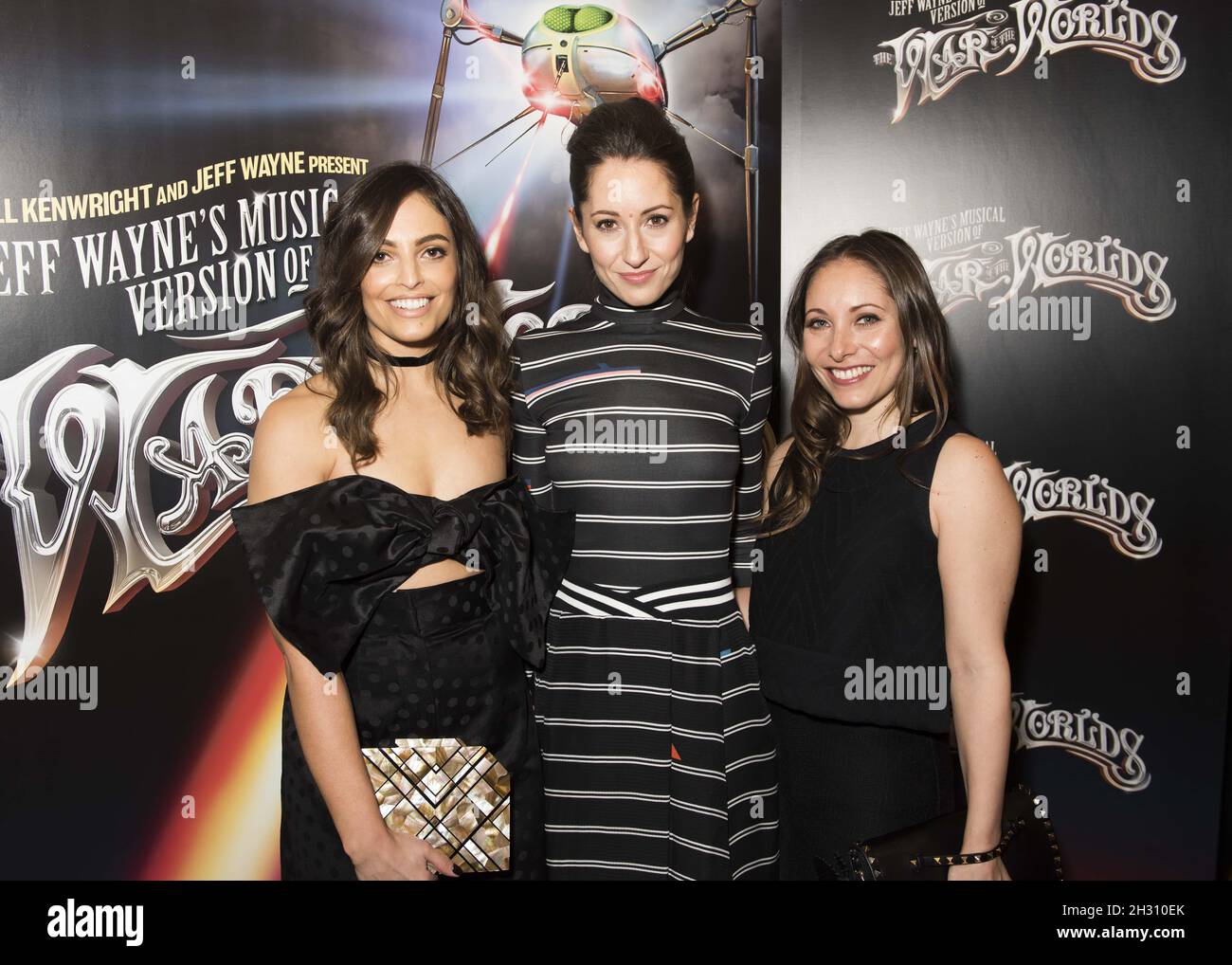 Olivia Wayne, Jemma Wayne and Anna Marie Wayne arrive at the gala performance of Jeff Wayne's ...