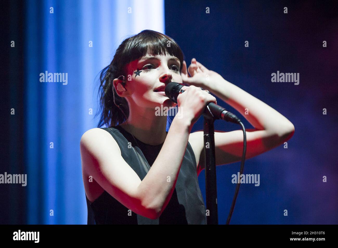 Lauren Mayberry of Chvrches performs live on stage at the Royal Albert ...