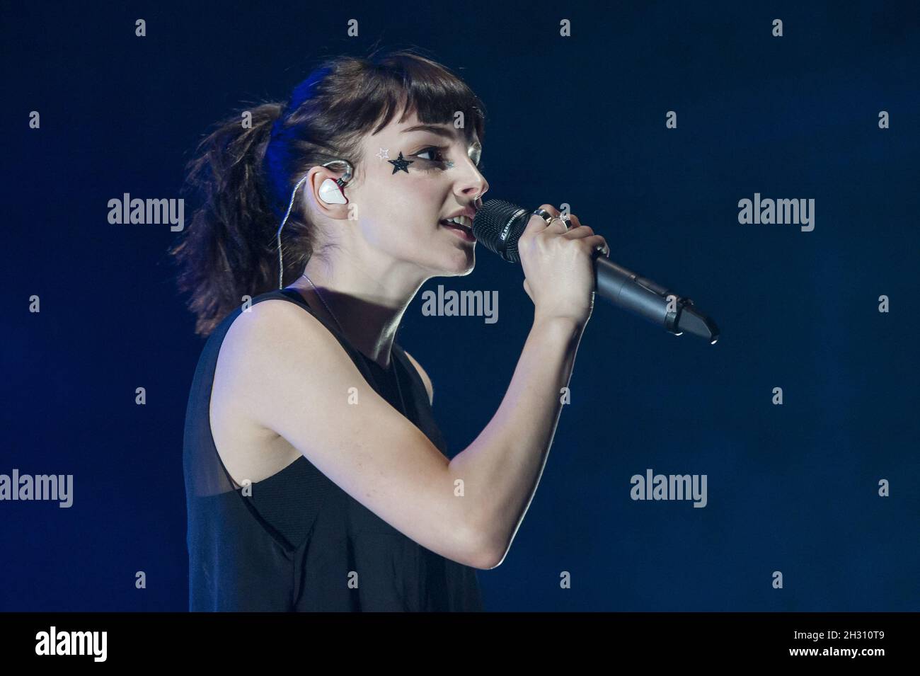 Lauren Mayberry of Chvrches performs live on stage at the Royal Albert ...