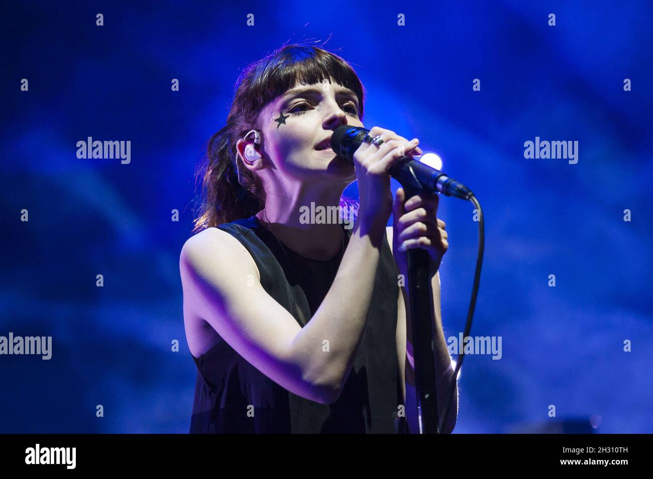 Lauren Mayberry of Chvrches performs live on stage at the Royal Albert ...