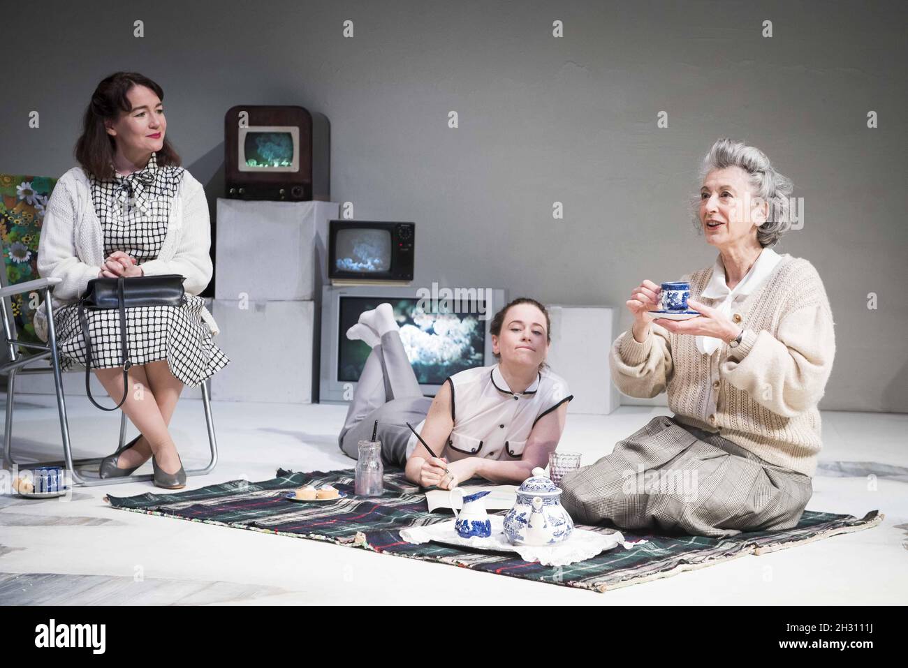 Caroline Faber, Katie Brayben and Maureen Lipman on stage during My ...