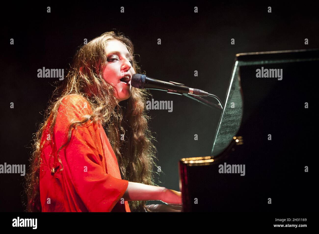 Birdy performs live on stage at the Roundhouse, Camden - London Stock ...