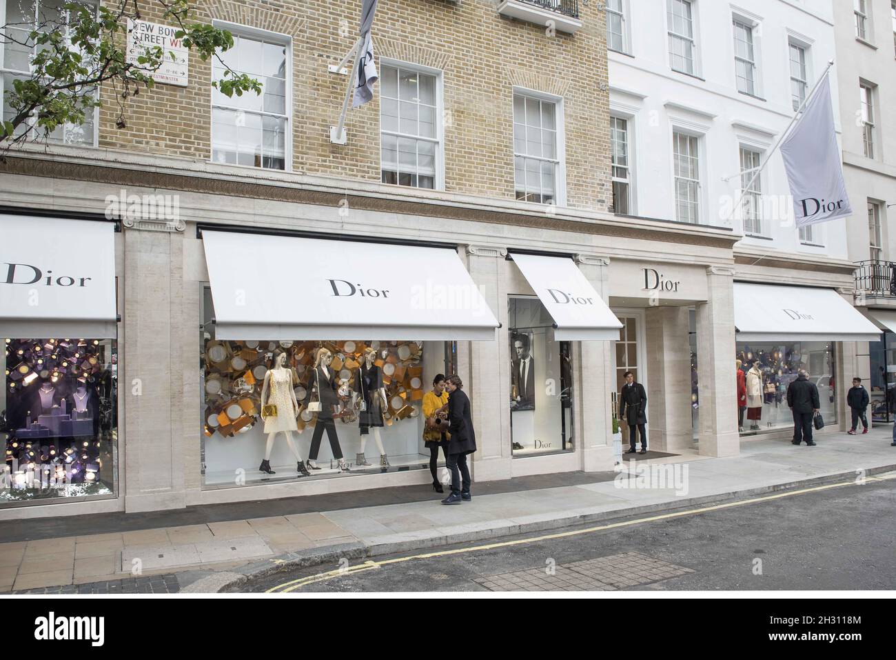 General View of the new Christian Dior couture flagship store, New Bond ...