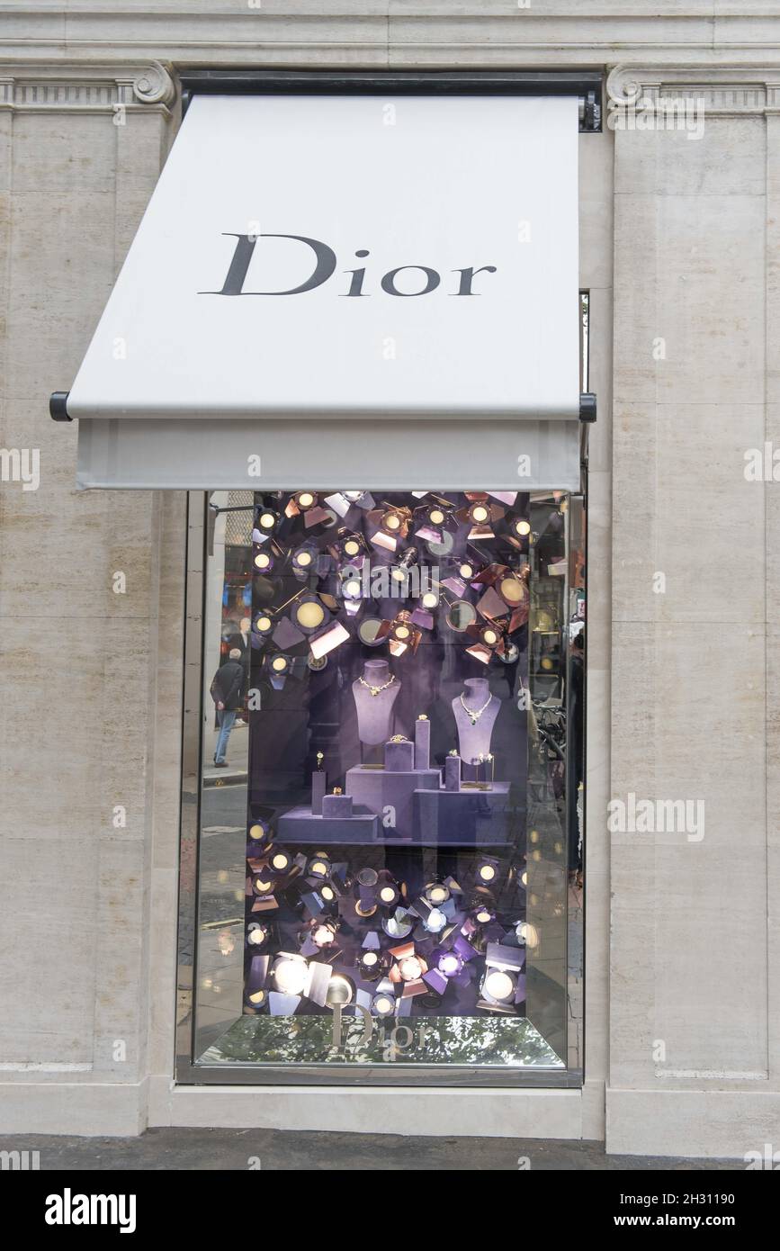 General View of the new Christian Dior couture flagship store, New Bond ...