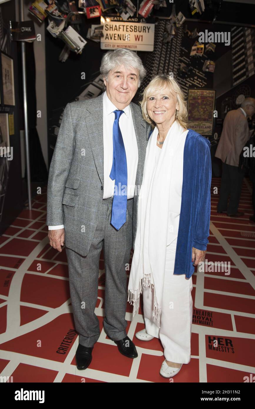 Tom Conti and wife attend the Olivier Award Nominees/Winners party at ...