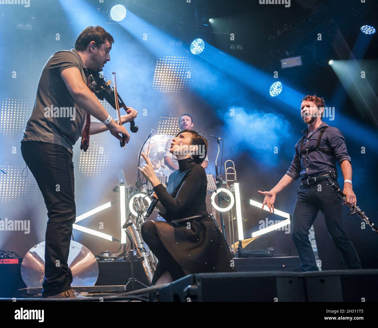 Caravan Palace perform live on stage as part of the Summer Series at ...
